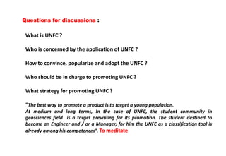 Application of UNFC in Algeria: lessons learned, experiences and ...