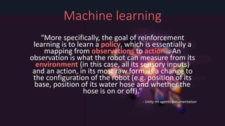 machine learning using unity ml-agents | PPTX