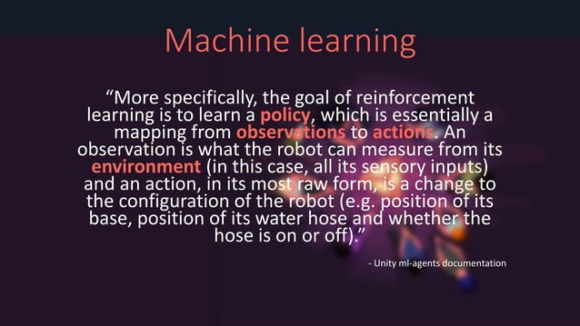 Machine Learning Using Unity Ml Agents Pptx Artificial Intelligence Technology And Computing