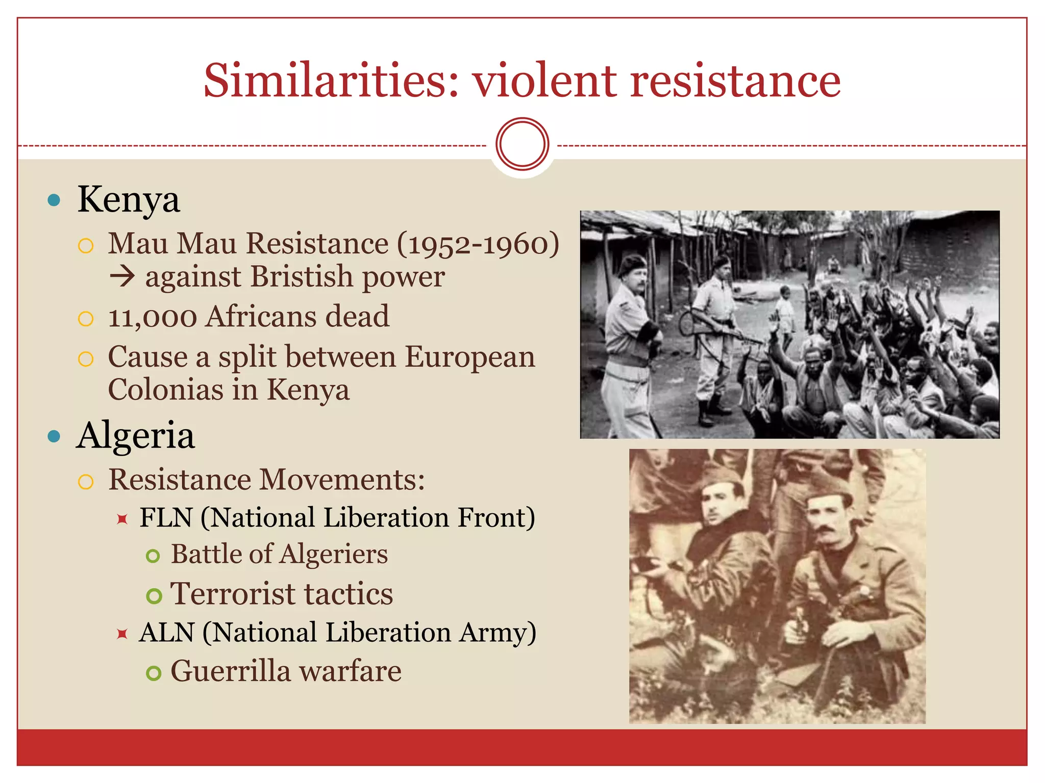 Algeria vs. Kenya - Decolonization | PPTX