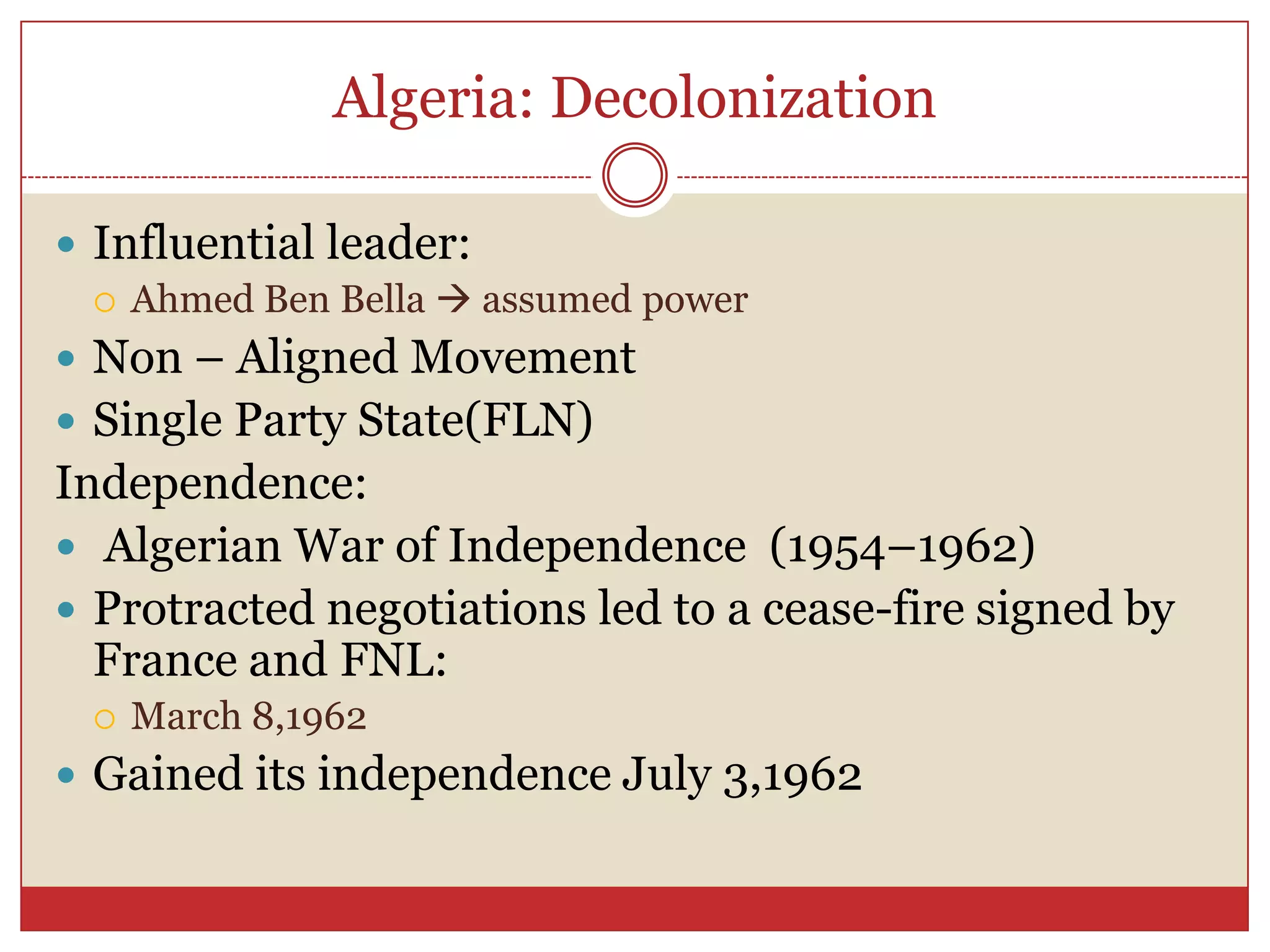 Algeria vs. Kenya - Decolonization | PPTX