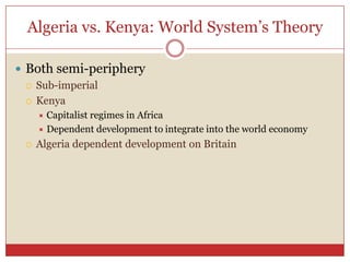 Algeria vs. Kenya - Decolonization | PPT
