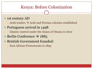Algeria vs. Kenya - Decolonization | PPT