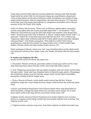 Al ghaza li dan pandangannya tentang ma'rifat | PDF