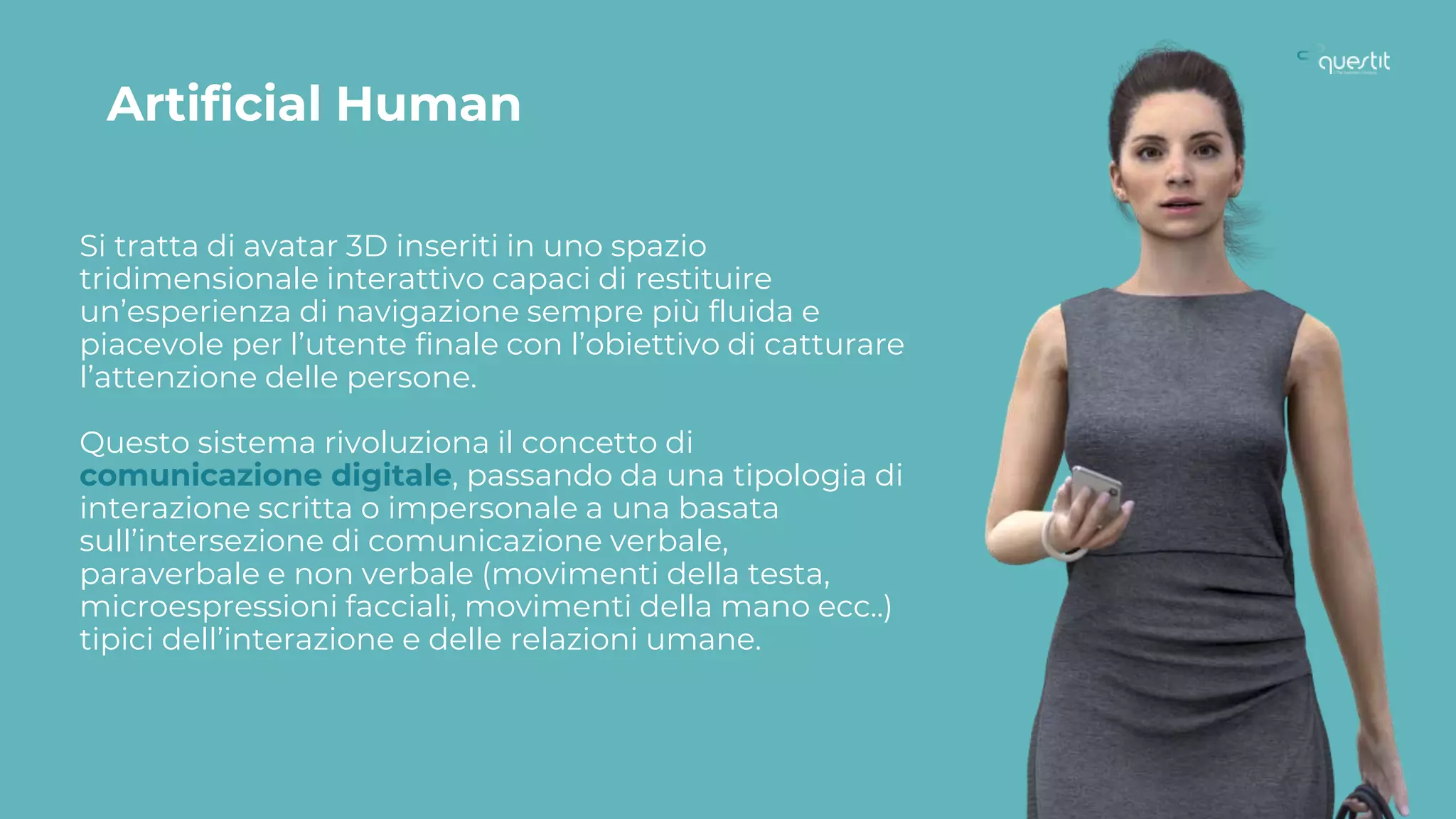 Scheda prodotto di Algho, Artificial Human e Intelligenza artificiale | PPT