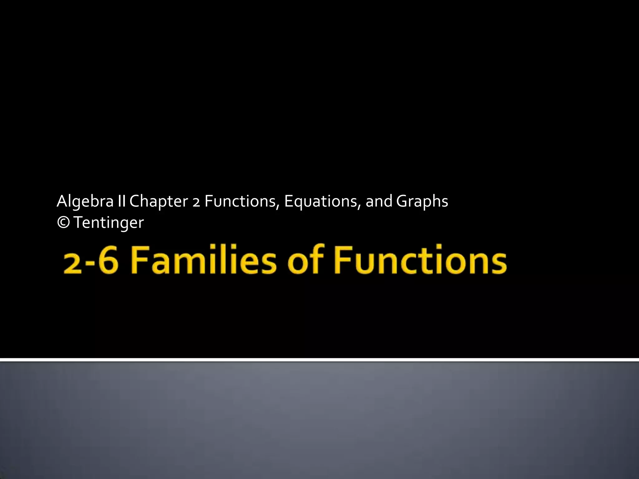 Alg II 2-6 Transformations | PPT