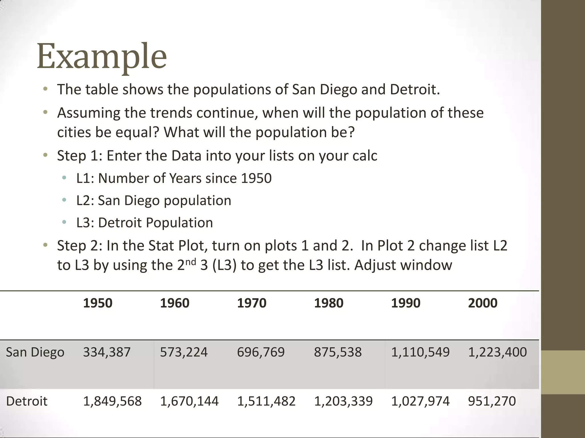 Alg ii3 1-solvingsystemsusingtablesgraphs | PPT