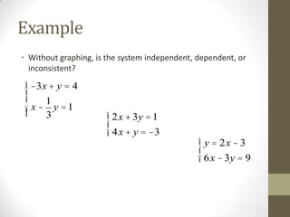 Alg ii3 1-solvingsystemsusingtablesgraphs | PPT