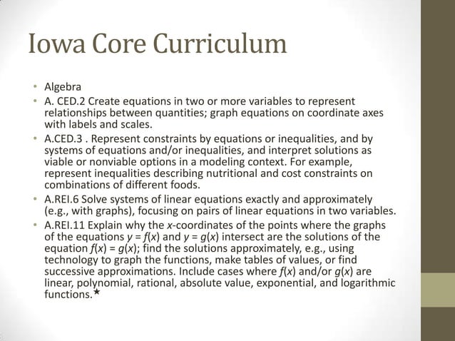 Alg ii3 1-solvingsystemsusingtablesgraphs | PPT