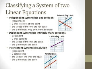 Alg ii3 1-solvingsystemsusingtablesgraphs | PPT