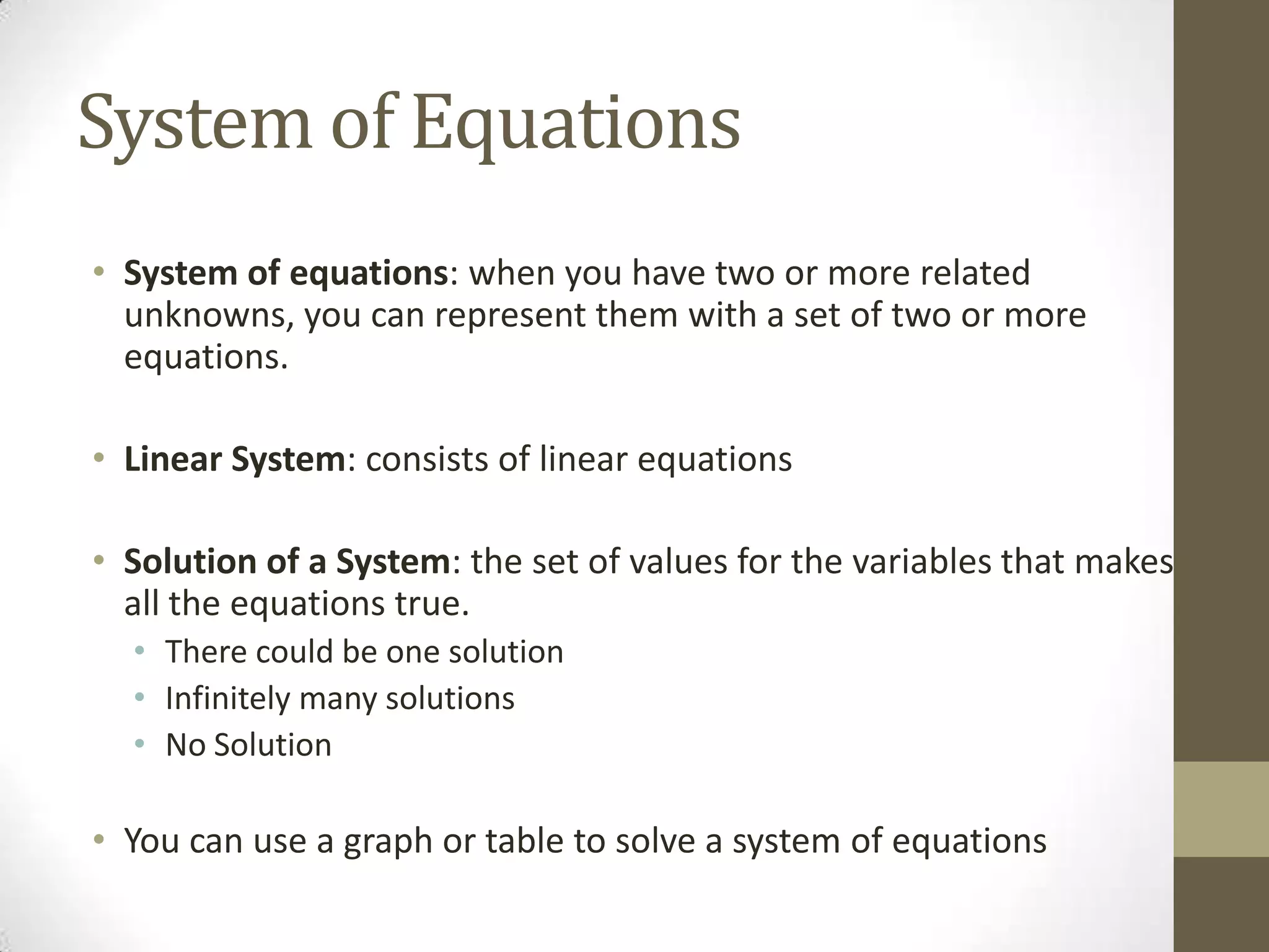 Alg Ii3 1 Solving Systems Using Tables And Graphs Ppt