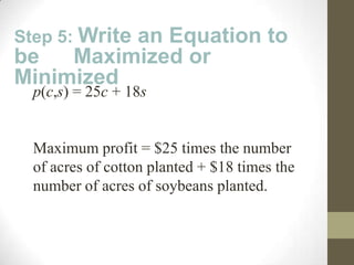 Alg II 3-4 Linear Programming | PPT