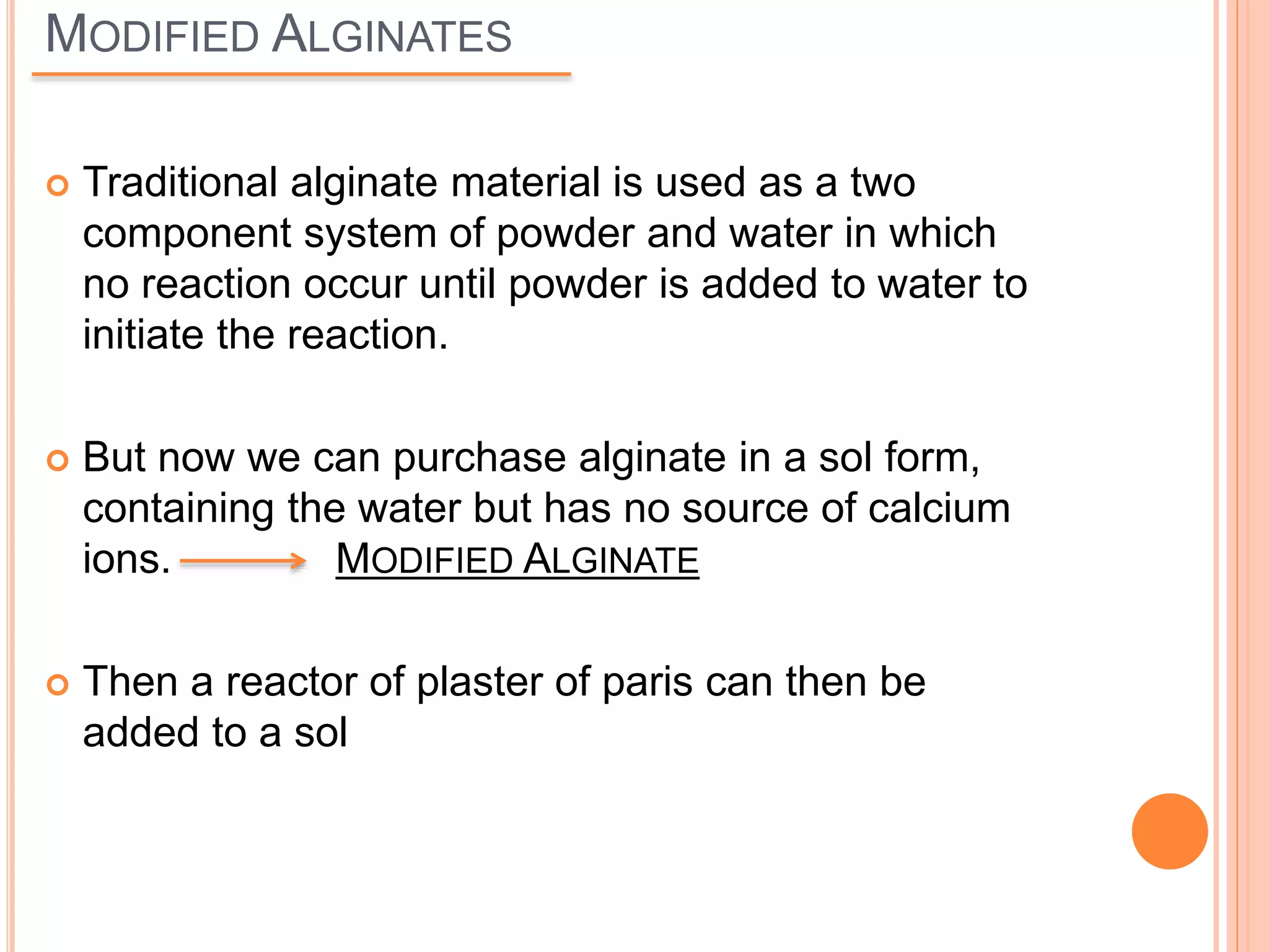 Alginate Dental Material | PPTX | Oral care | Personal Care