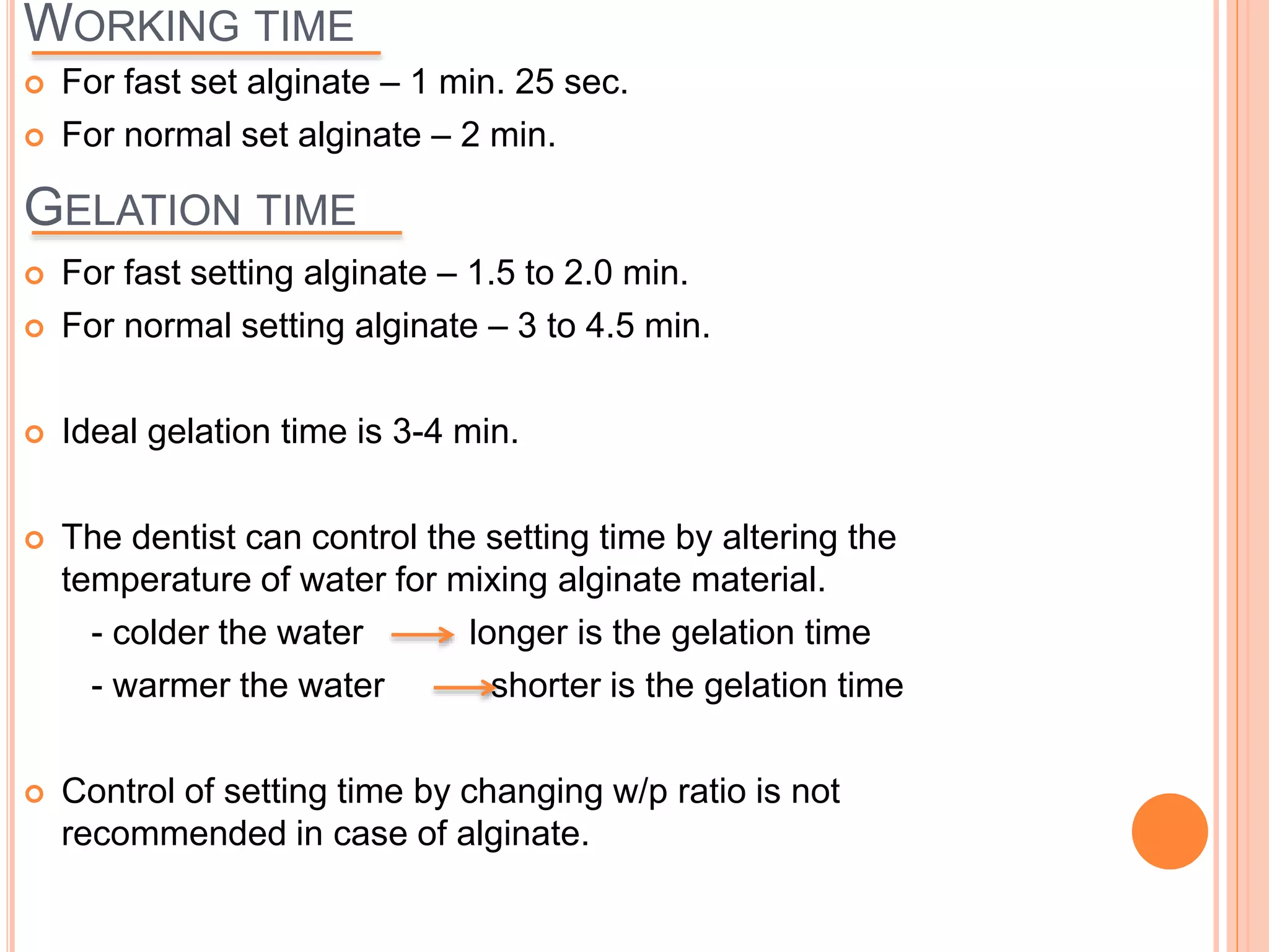 Alginate Dental Material | PPTX