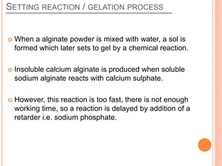 Alginate Dental Material | PPTX