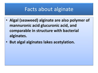 Alginate | PPTX