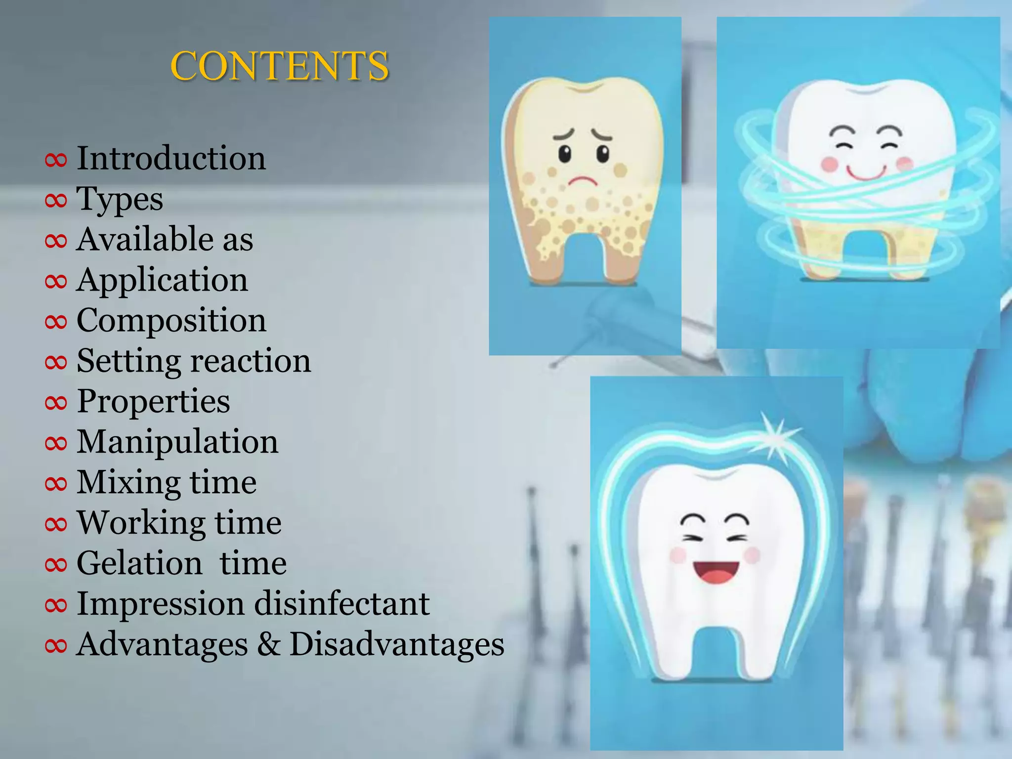 Elastic Impression material - Alginate | PPTX