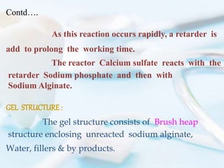 Elastic Impression material - Alginate | PPTX