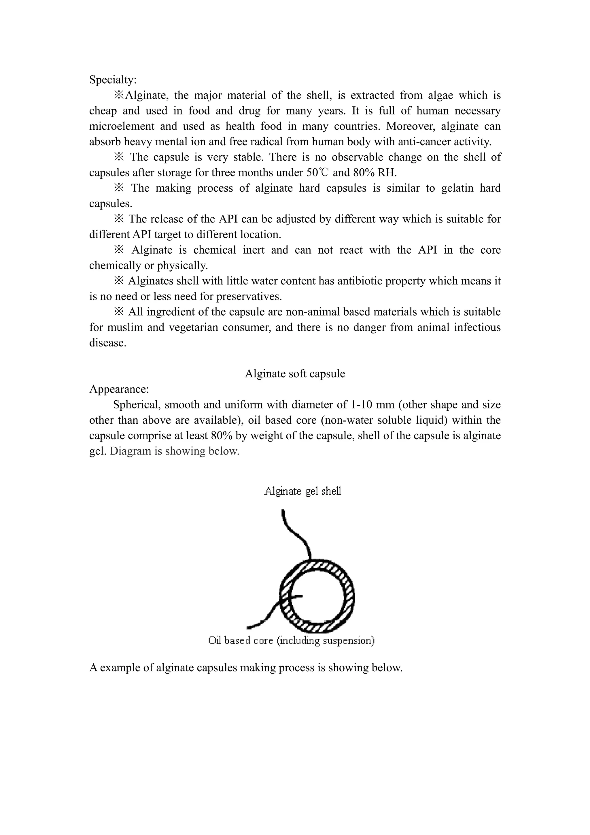 Alginate capsules (hard and soft capsules) | PDF