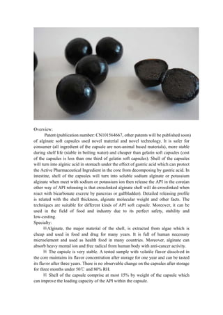 Alginate capsules (hard and soft capsules) | PDF