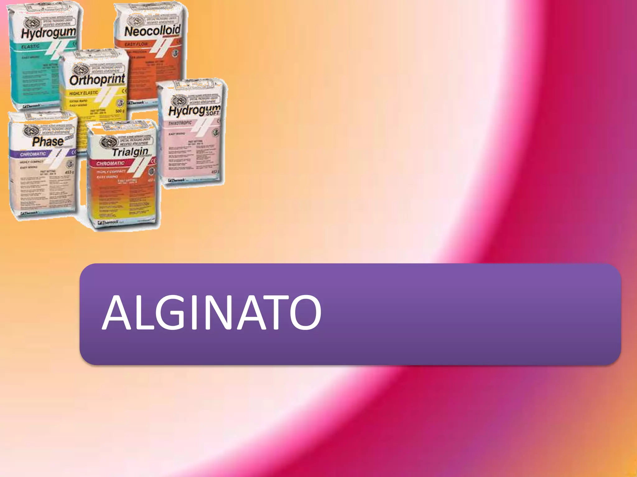 Alginatos | PPTX