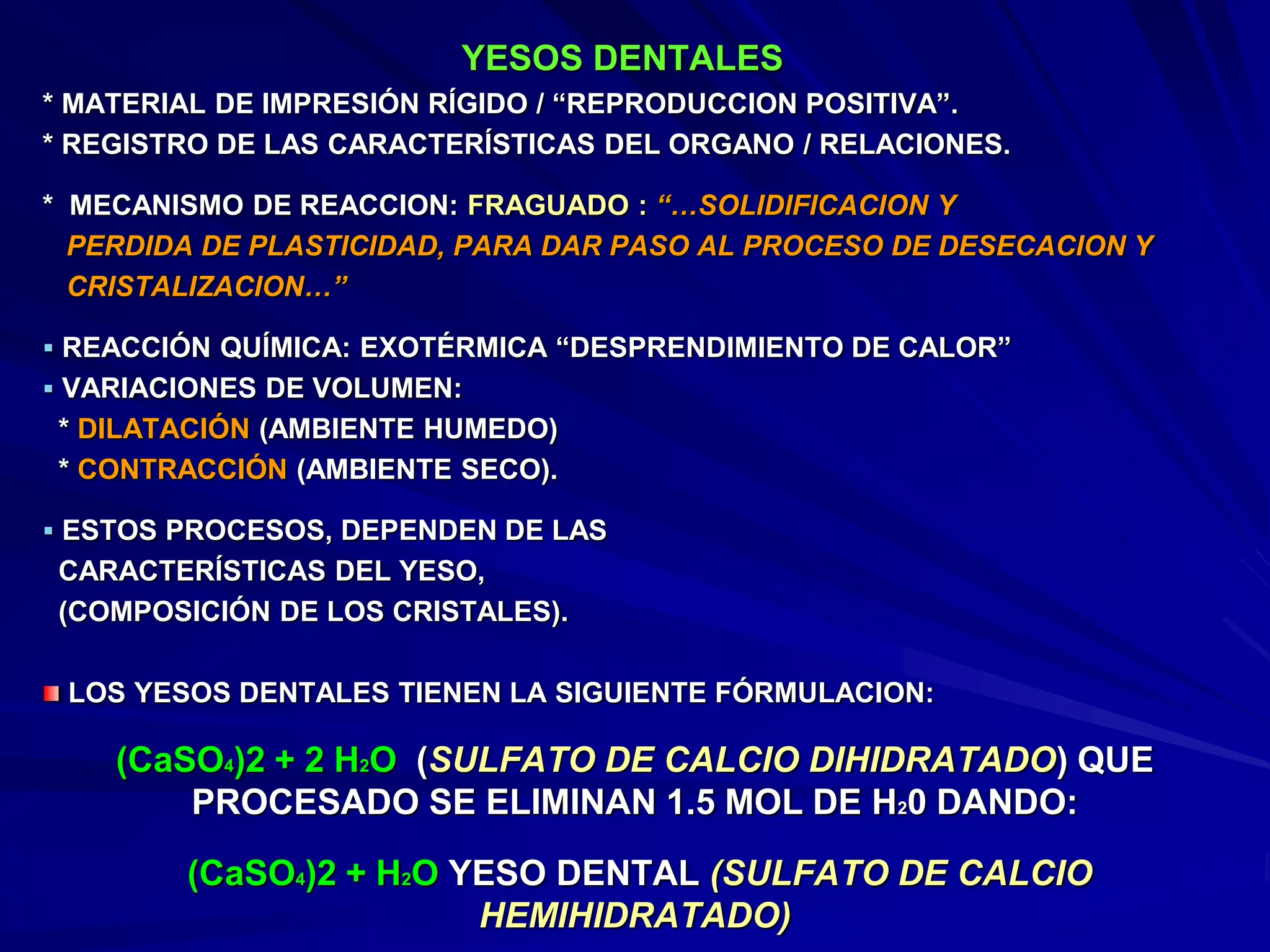 Alginatos y yesos | PPT