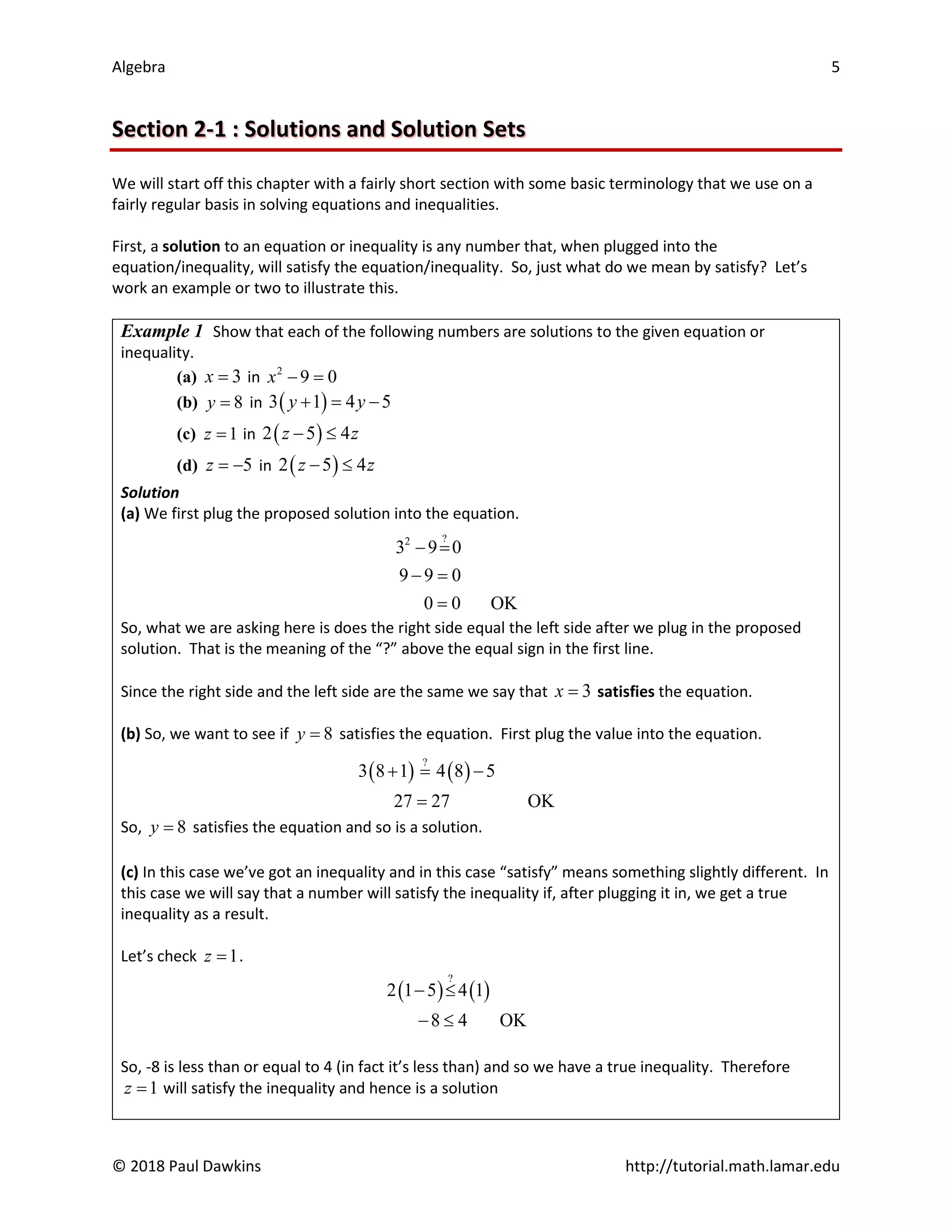 Alg linear equation and up