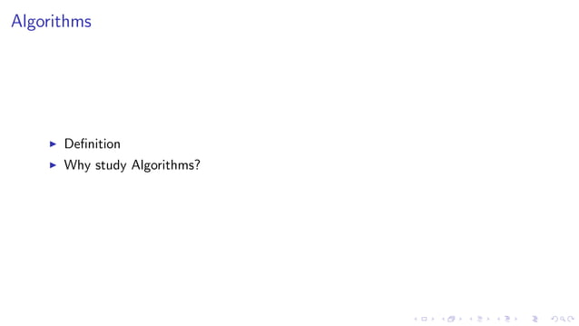 Basic Fresher Algorithm | PPT