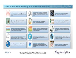 AlogoAnalytics Company Presentation | PPT