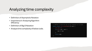 Introduction to Algorithms And DataStructure | PPT