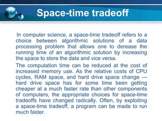 algocomplexity cost effective tradeoff in | PPT