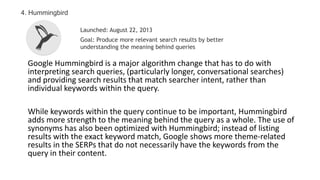 Algoerithm update in seo | PPT
