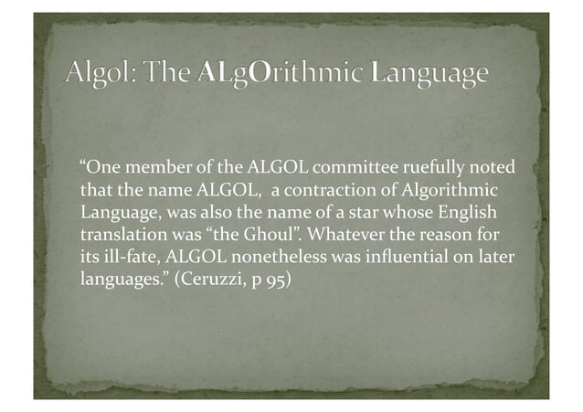 Algol60 | PPT