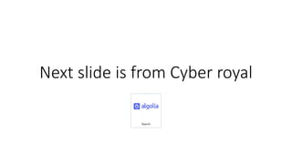 Algolia commercetools architecture flow | PPTX