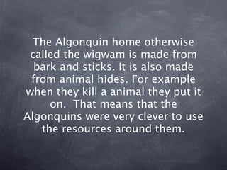 Algonquin | PPT | Free Download