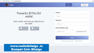 Algopacks bitalgo cryptocurrency | PPT