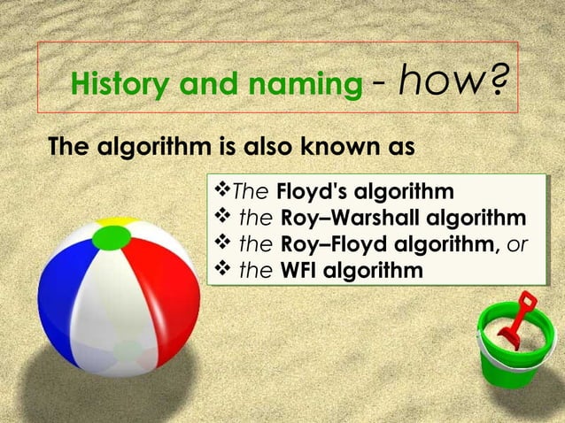 Floyd Warshall Algorithm | PPT
