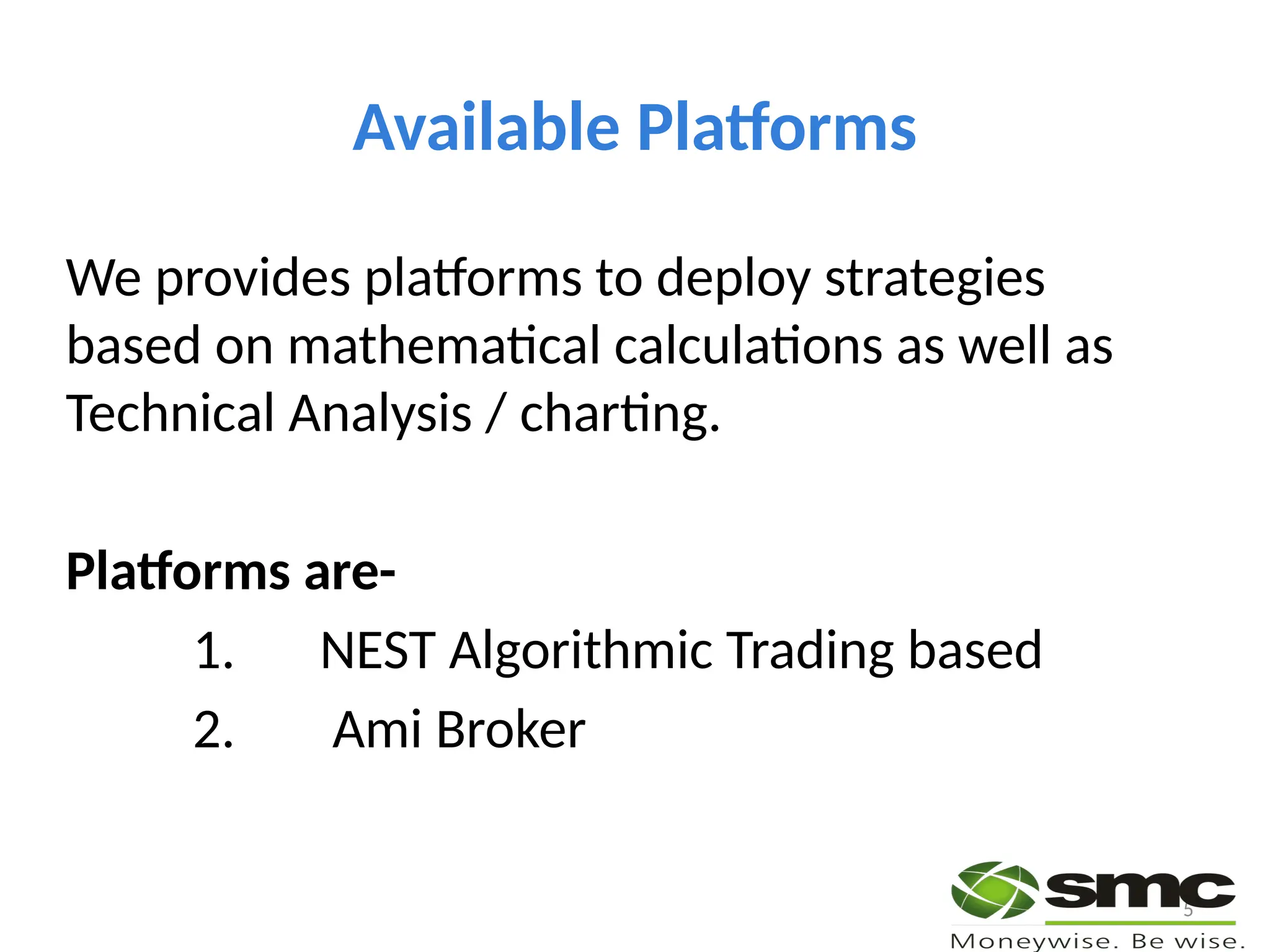 ALGO trading and strategy details provided | PPTX