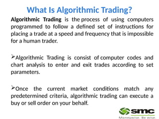ALGO trading and strategy details provided | PPTX