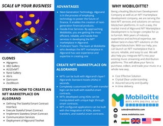 Algorand NFT Marketplace Develpoment | PPT