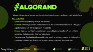 Algorand's ecology | PPT