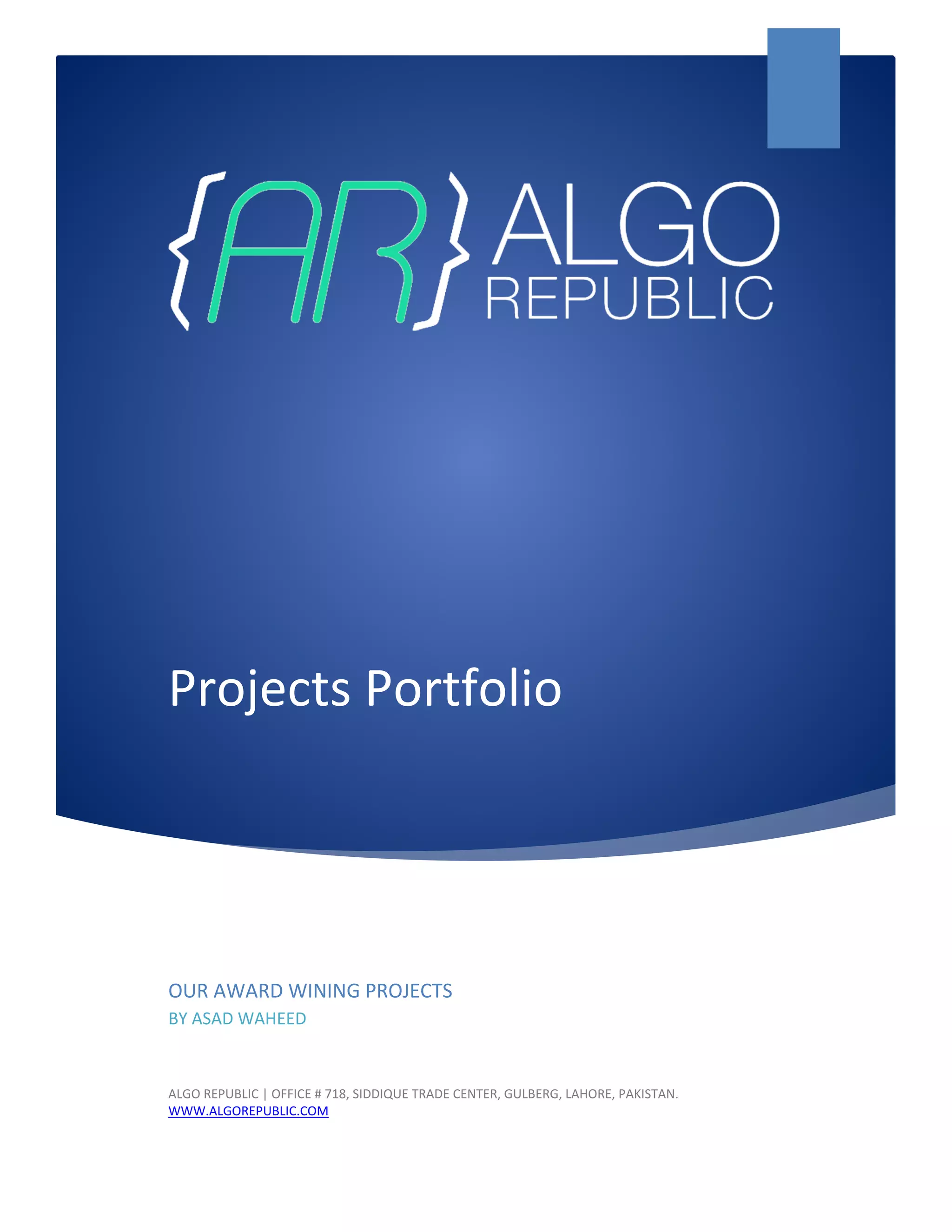 AlgoRepublic Project Portfolio | PDF