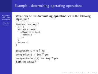 Algorithem complexity in data sructure | PPT