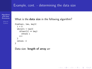 Algorithem complexity in data sructure | PPT