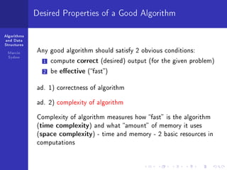 Algorithem complexity in data sructure | PPT