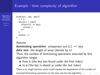 Algorithem complexity in data sructure | PPT
