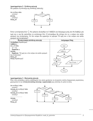 Αλγοριθμική Δομή Επιλογής | PDF