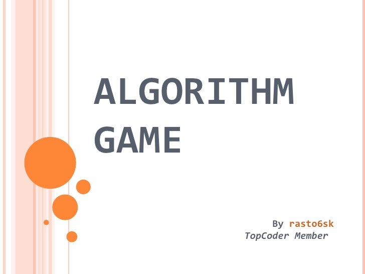 Algorithm Games