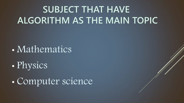 Algorithm | PPT