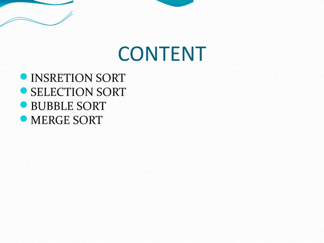 Sorting Algorithm | ODP